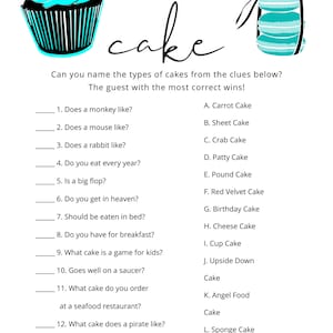 Breakfast at Tiffany's Bridal Shower Games - Etsy