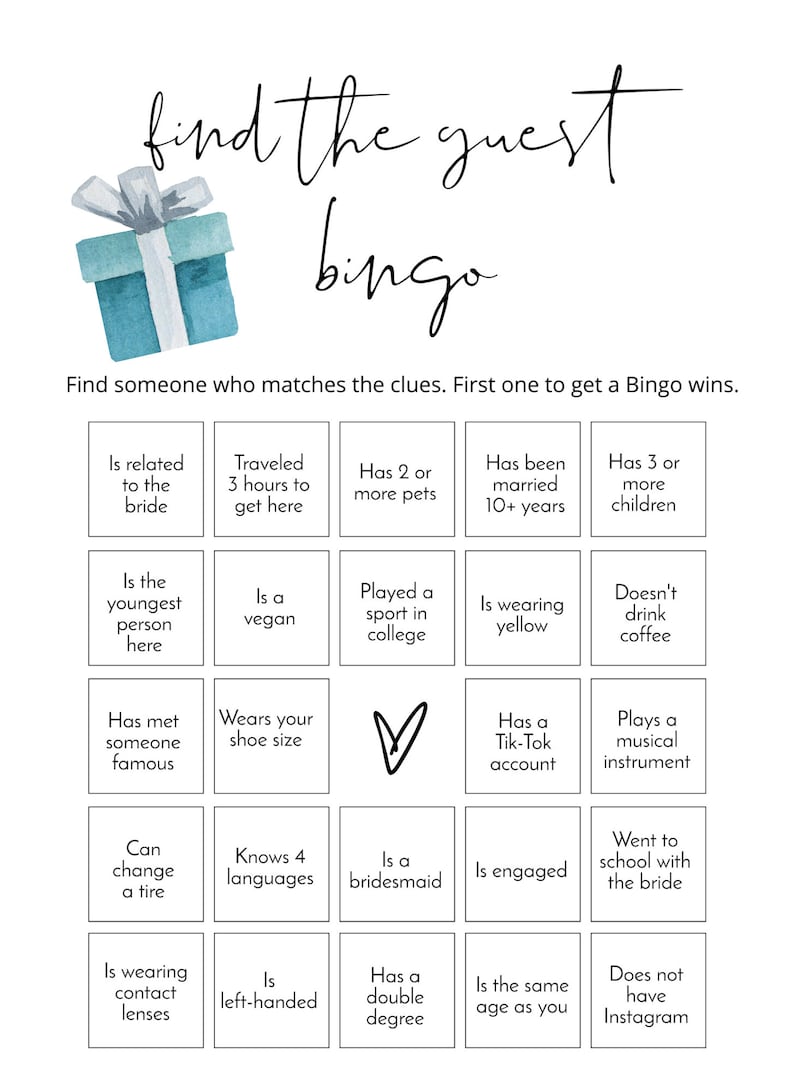 Breakfast at Tiffany's Bridal Shower Games - Etsy