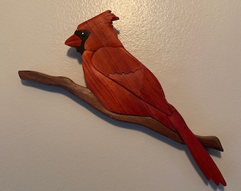 Cardinal Intarsia - Etsy