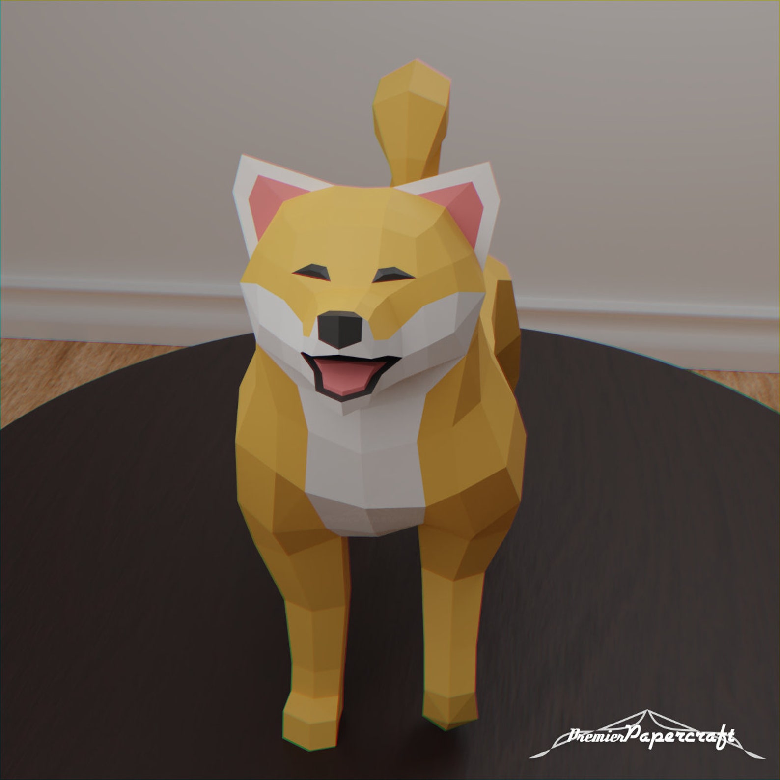 Shiba Inu 3D Papercraft Instant Download PDF Template | Cute DIY Home ...