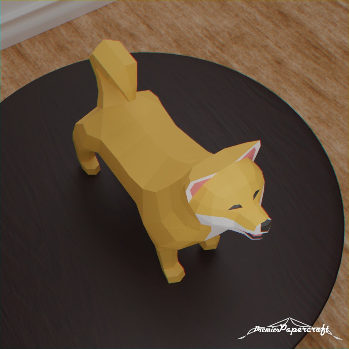 Shiba Inu 3D Papercraft Instant Download PDF Template | Cute DIY Home ...