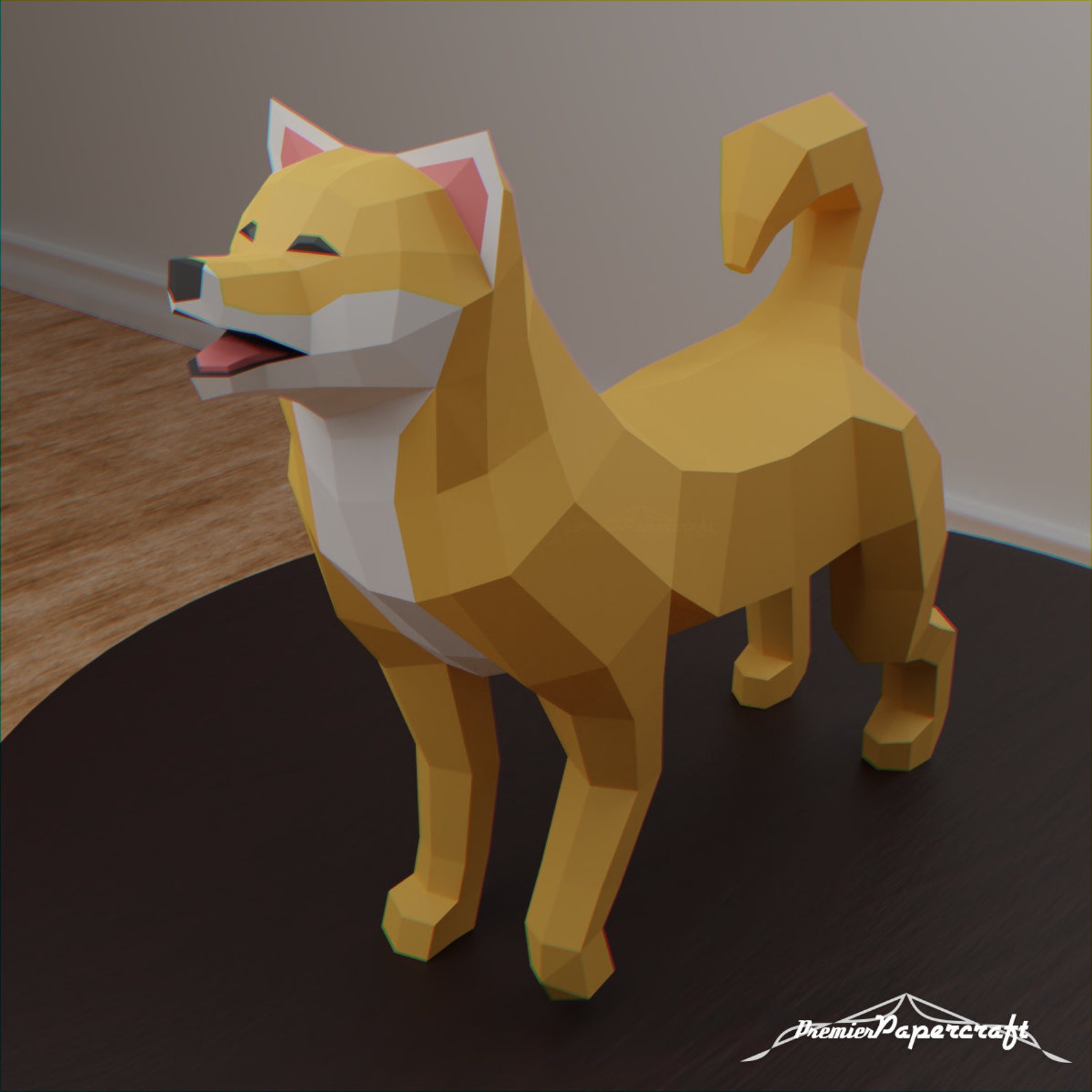 Shiba Inu 3D Papercraft Instant Download PDF Template | Cute DIY Home ...