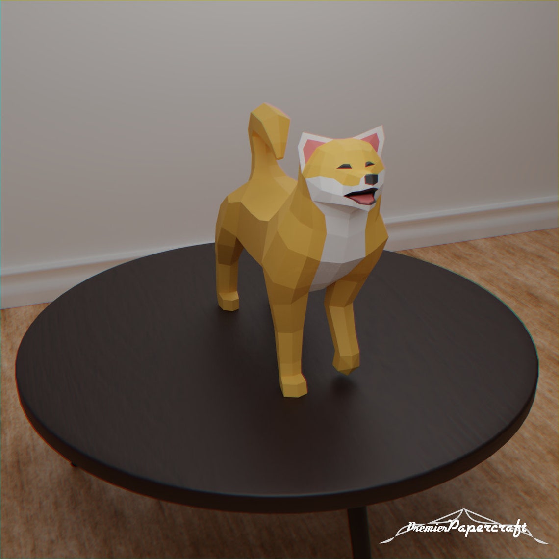Shiba Inu 3D Papercraft Instant Download PDF Template | Cute DIY Home ...