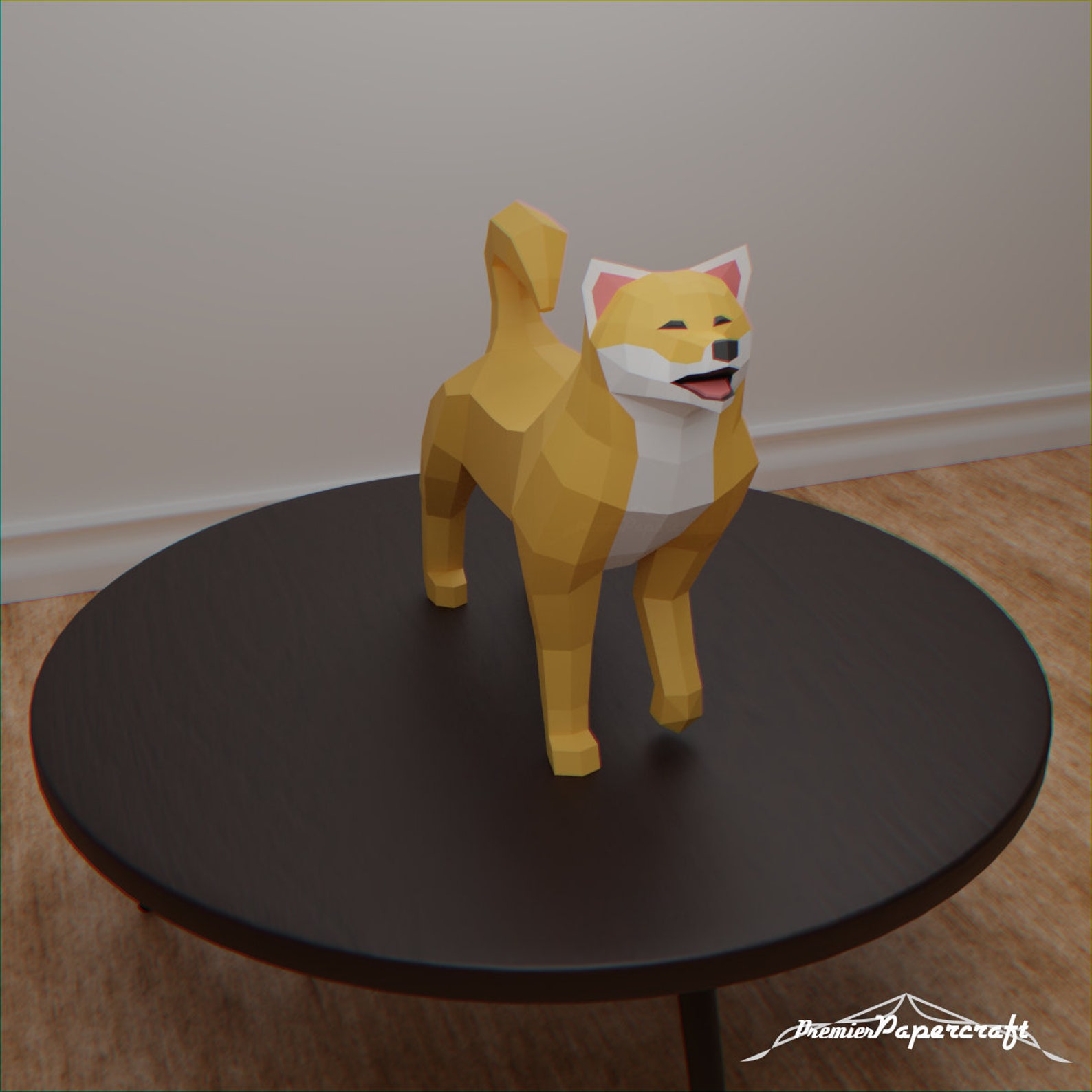 Shiba Inu 3D Papercraft Instant Download PDF Template | Cute DIY Home ...