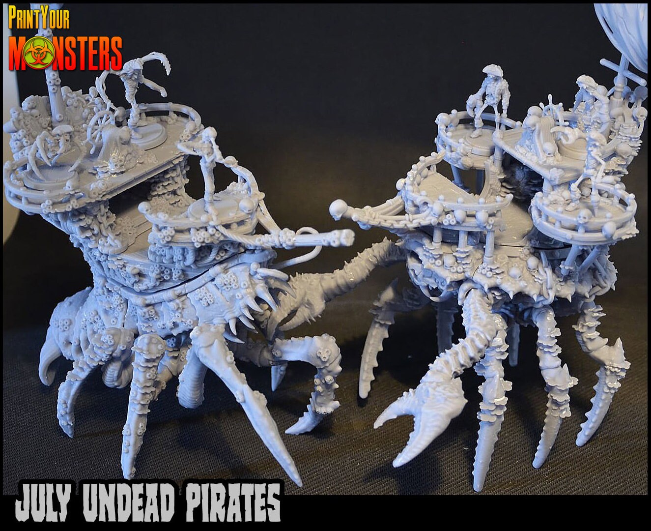 Shrimp Pirate Ship Undead Ship 3 Unique Shrimp Pirates - Etsy