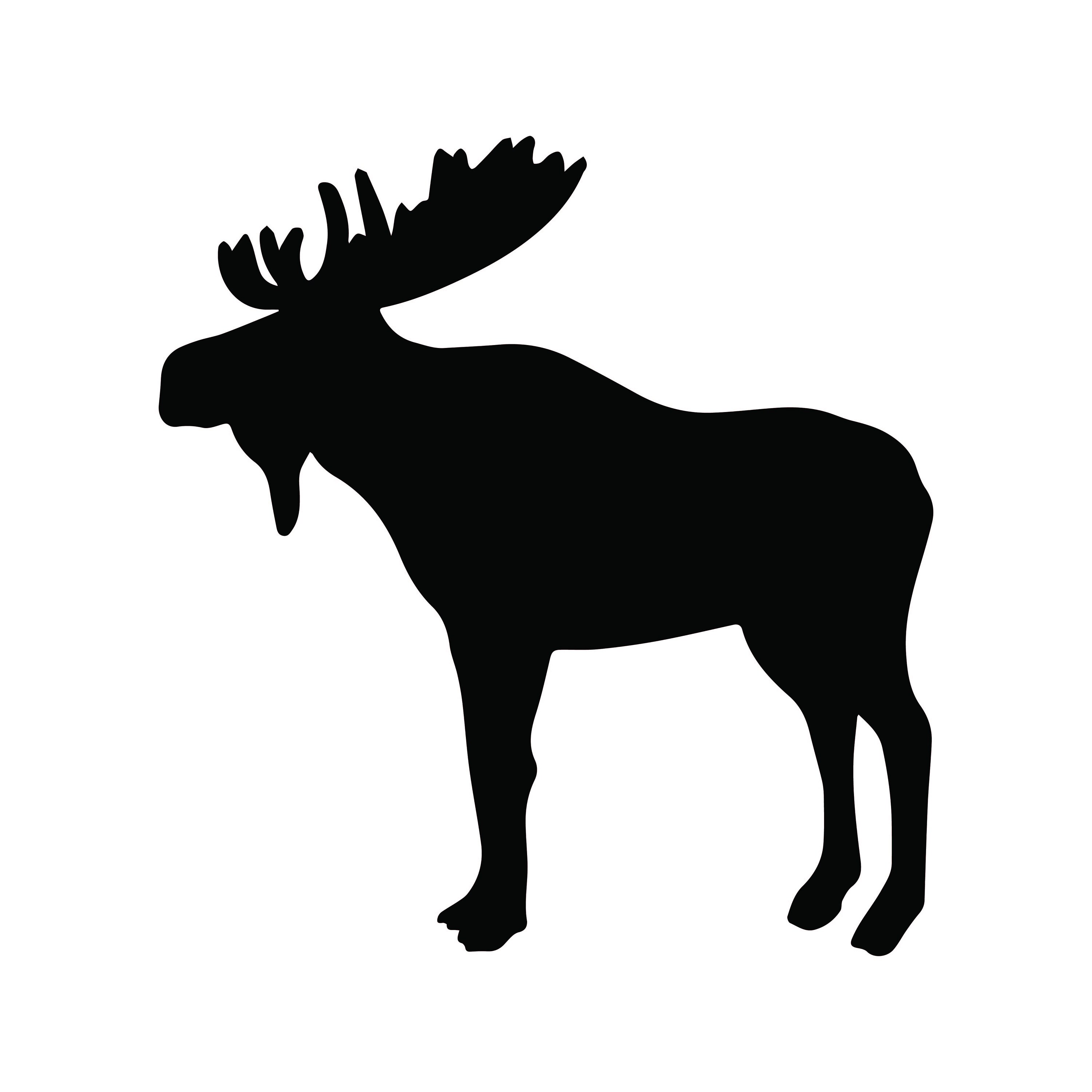Moose SVG Moose Antlers SVG Elk SVG Moose Silhouette Svg - Etsy Canada