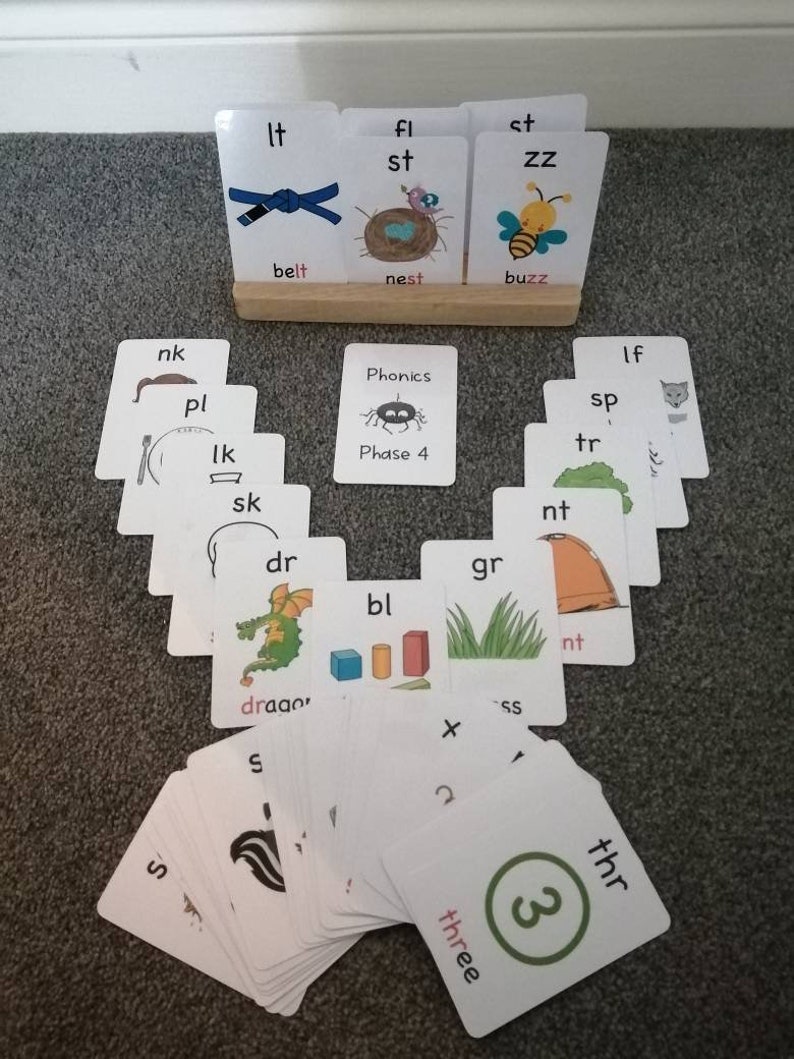Phonics flashcards. Phase 2 phonics. Phase 3 phonics. Phase 4 | Etsy