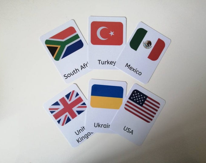 Flags of the World Flashcards. Homeschool. Learning Resources. Small ...