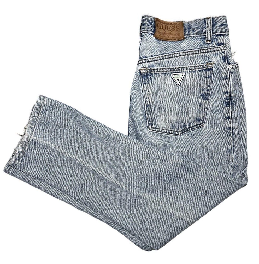 Vintage Guess Green Label Mens Light Wash Jeans 30X26 80s 90s - Etsy