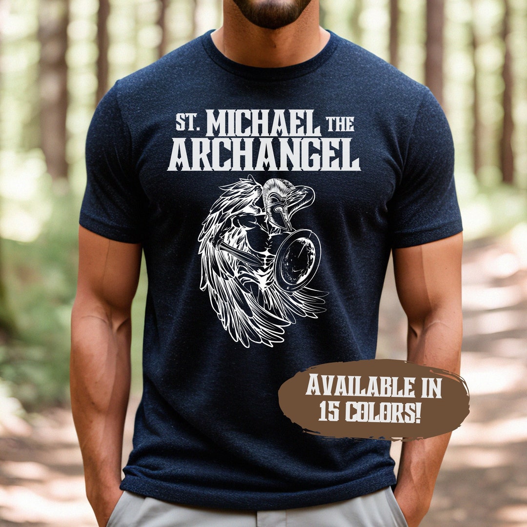 St. Michael Archangel T-shirt: Catholic Christian Gift - Etsy
