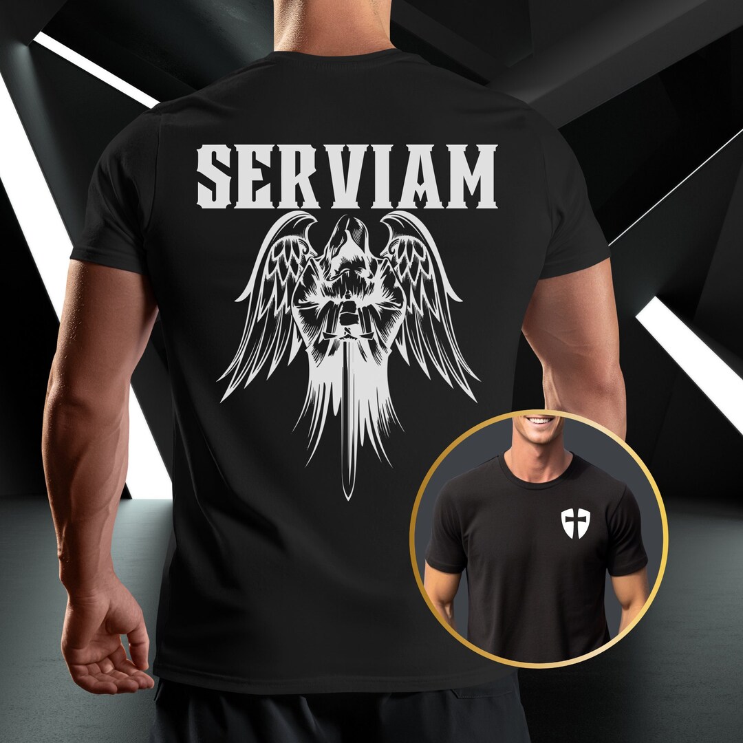 Serviam Front and Back T-shirt | I Will Serve | St Michael the ...