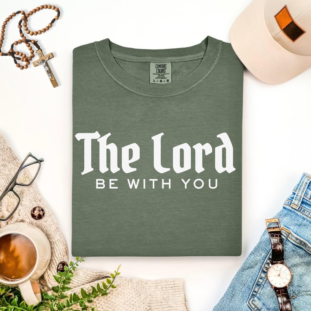 The Lord Be With You Catholic Men’s T-shirt | Daily Mass Liturgy Tee ...
