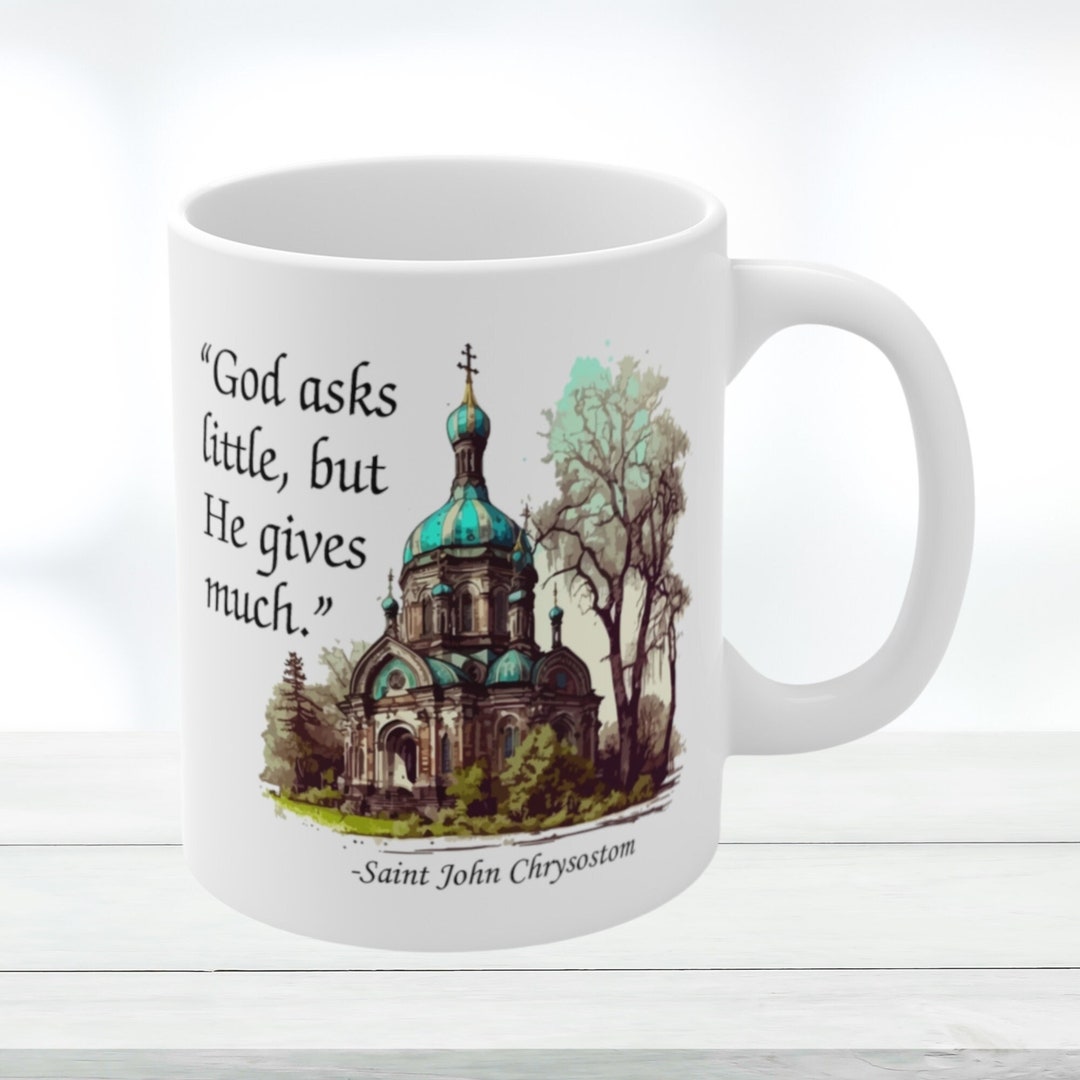 Saint John Chrysosome Coffee Mug | Orthodox Christian Gifts | Catholic ...