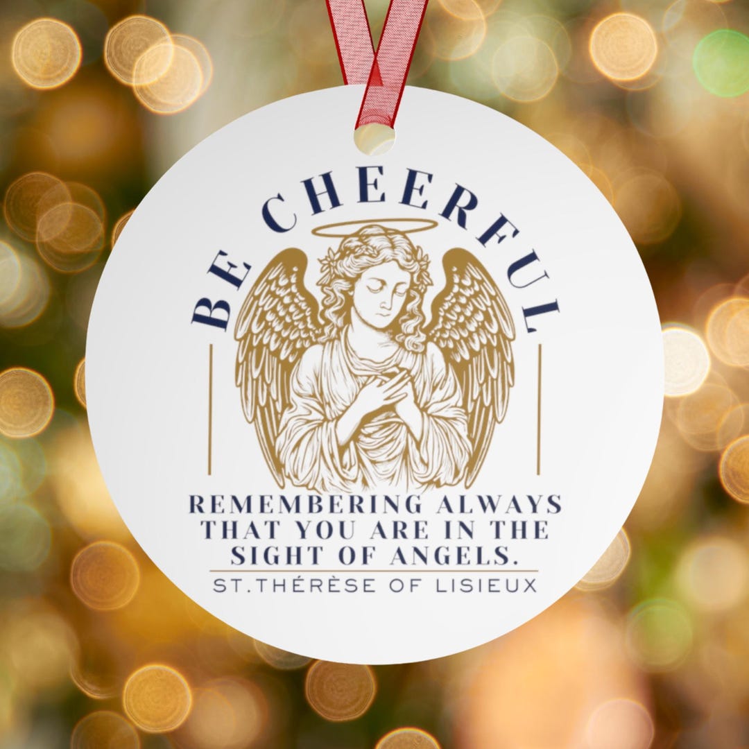Saint Thérèse Ornament | Catholic Christmas Angel Quote Gift - Etsy