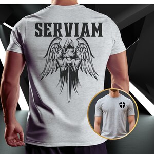 Serviam Front and Back T-shirt | I Will Serve | St Michael the ...