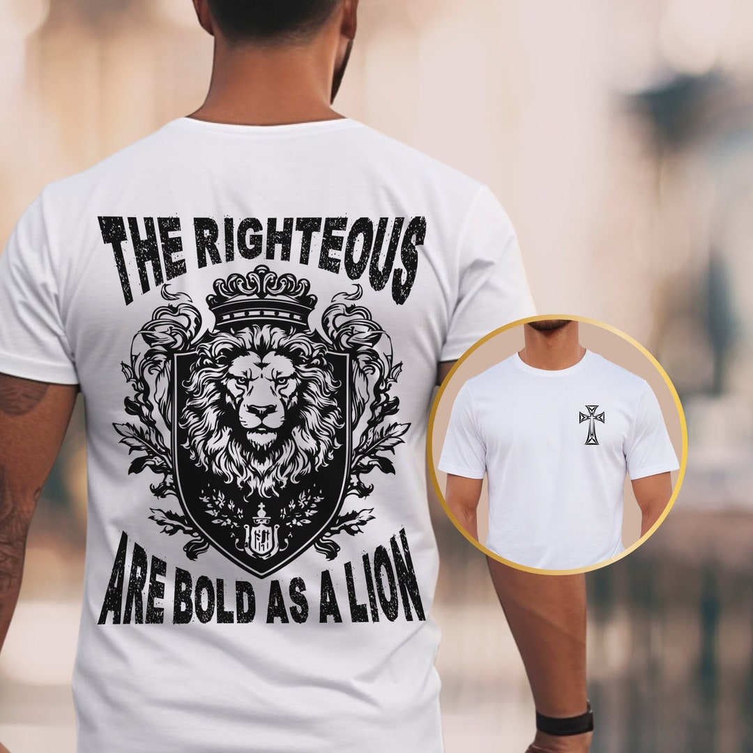 The Righteous Are Bold as A Lion | Catholic Apparel | Orthodox ...