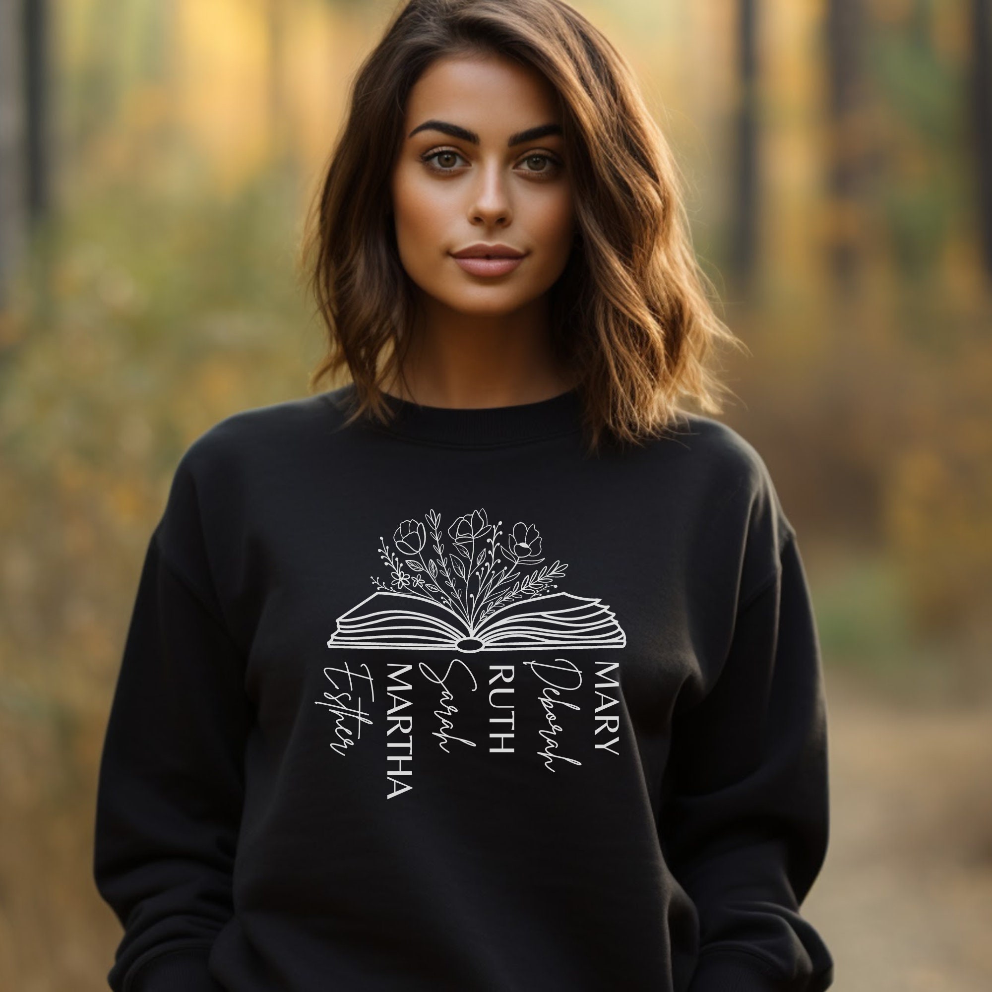Women of the Bible Sweatshirt Godly Woman Christian Crewneck for Her - Etsy