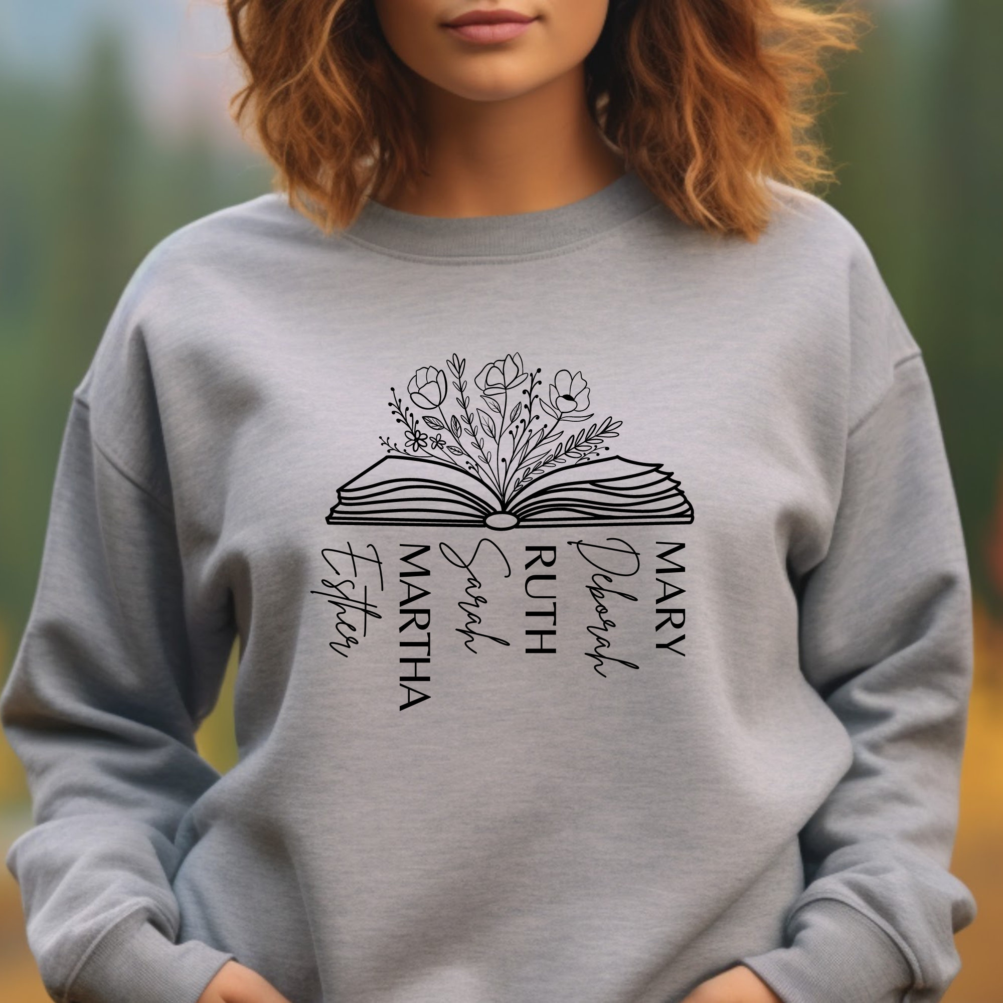 Women of the Bible Sweatshirt Godly Woman Christian Crewneck for Her - Etsy