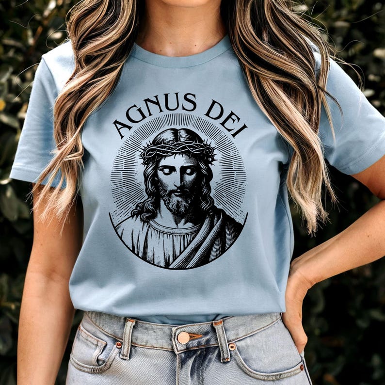 Agnus Dei T-shirt | Lamb of God, Catholic Crewneck - Etsy