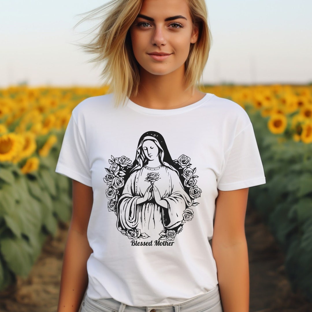 Blessed Mother T-shirt | Virgin Mary | Marian Devotion | Catholic ...