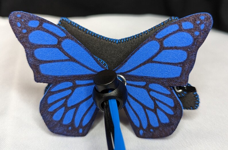 Black and Blue Butterfly Wing Harness Medium - Etsy