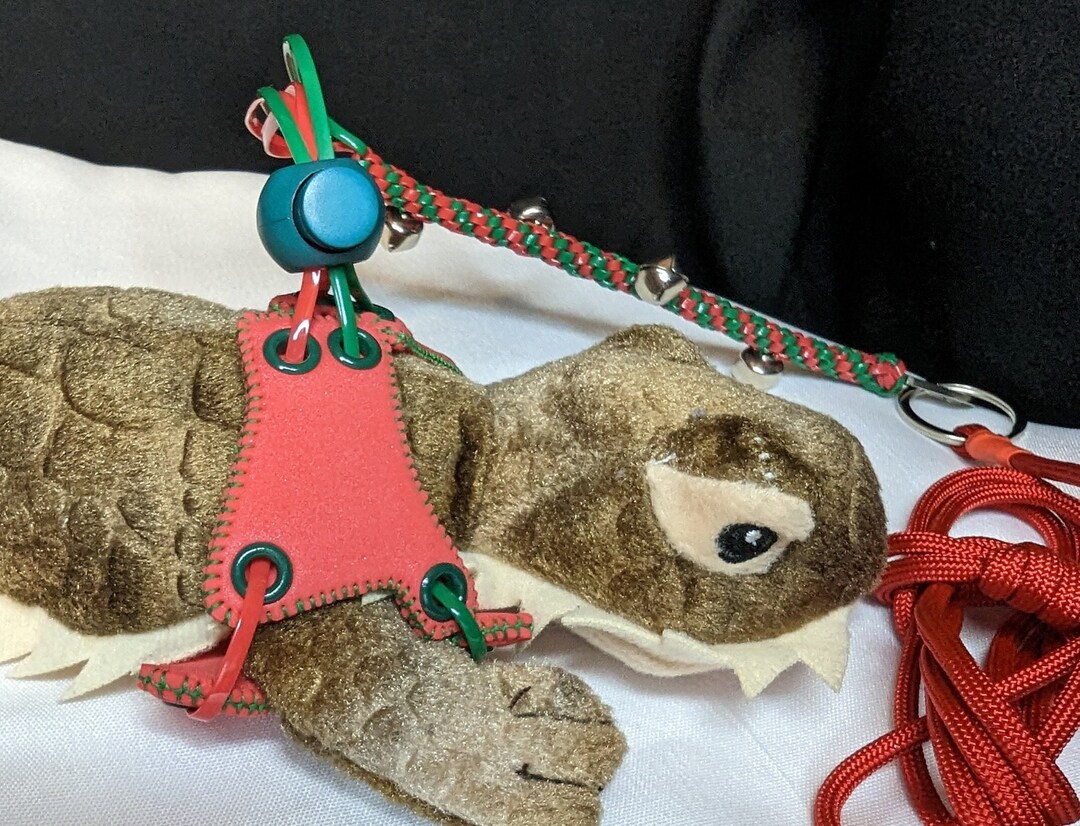 Red and Green Harness With Bells Large - Etsy