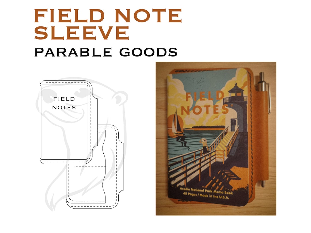 Leather Field Note Sleeve - Etsy