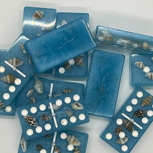 Down by the Sea Resin Dominoes - Etsy