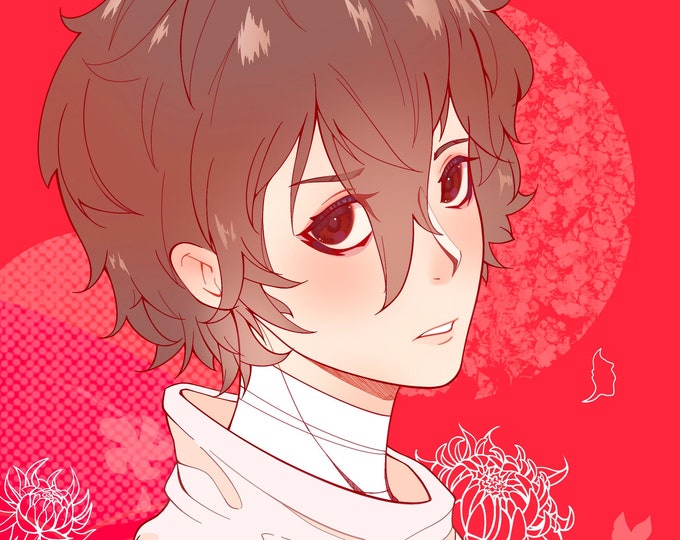 BSD Dazai Mini Print - Etsy