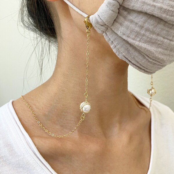 Mask Holder Pearl - Etsy