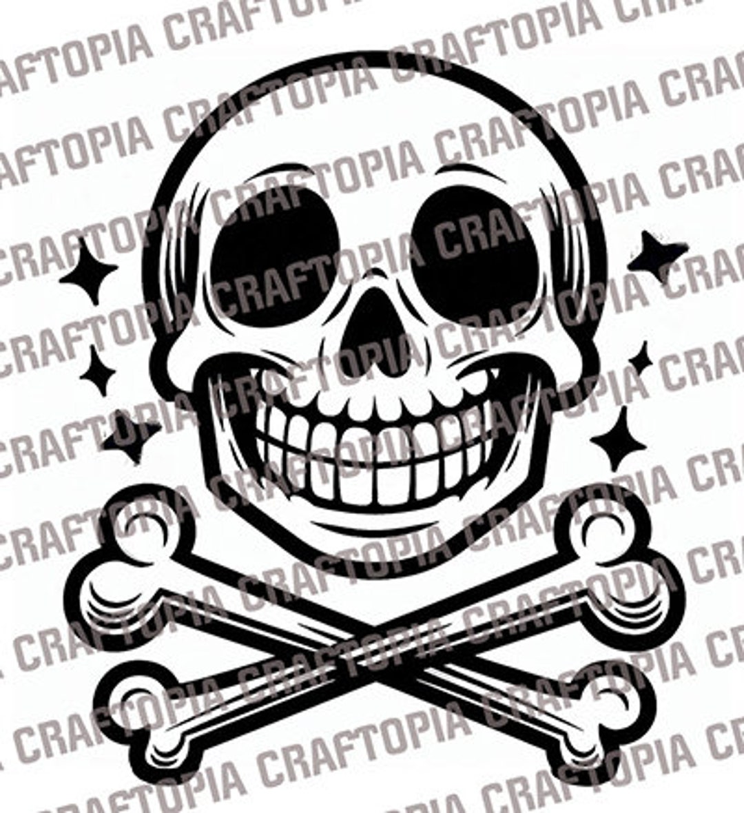 Smiling Skull - Svg - Jpg - Ai - Png Files Cricut and Laser Ready - Etsy