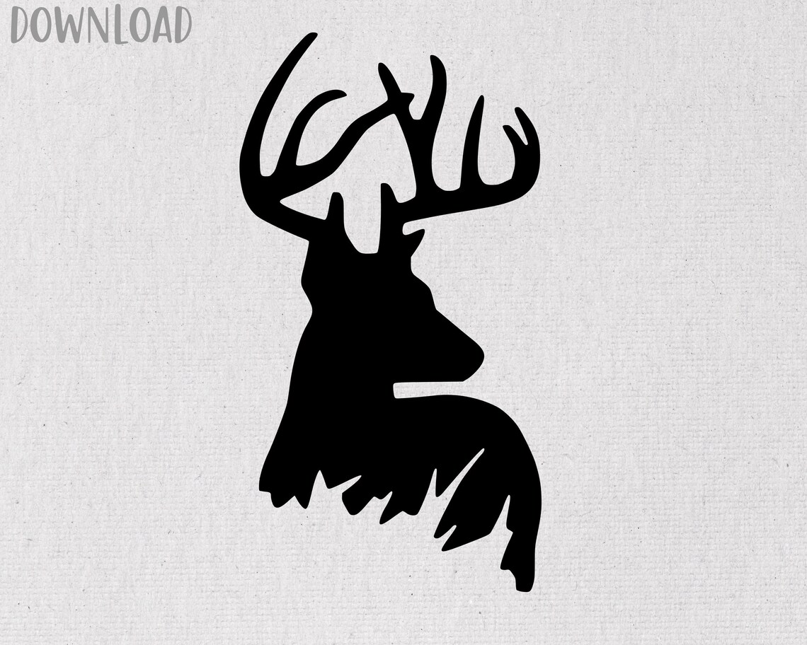 Hirsch SVG Cut File Png Svg Png Download Png Svg Cricut - Etsy