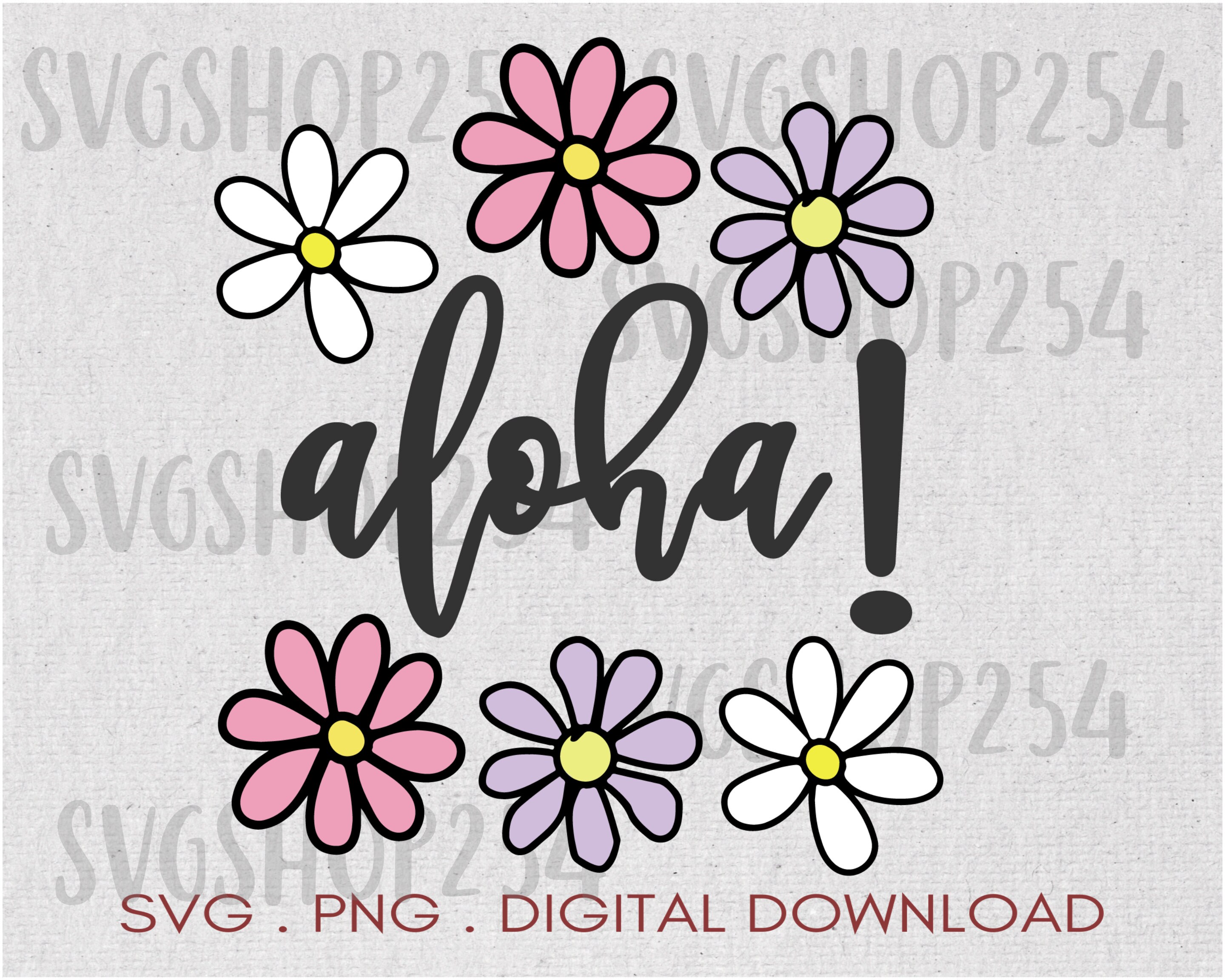 Aloha Svg Aloha Clipart Aloha Bundle Summer Svg Hawaiian - Etsy
