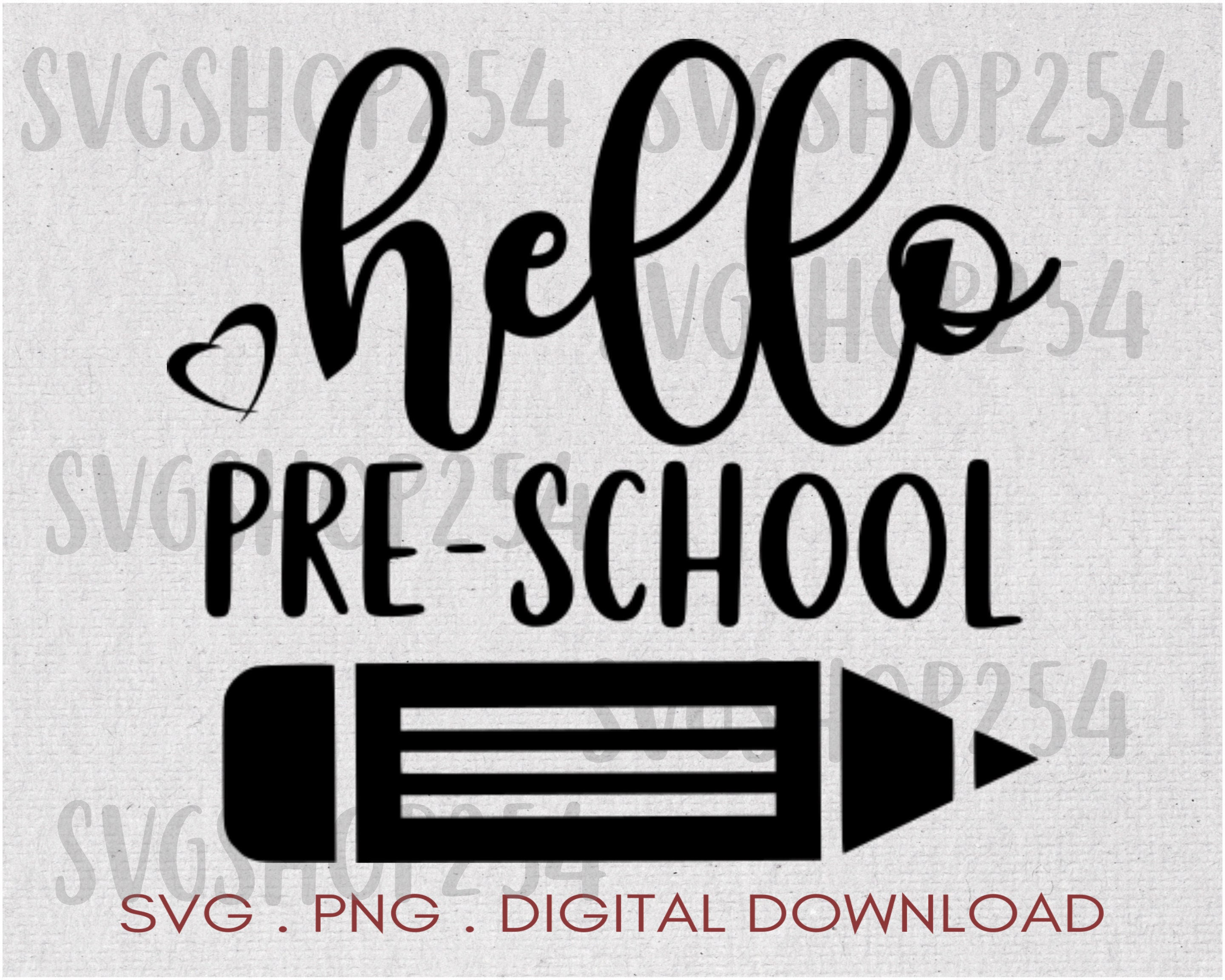 Hola Preescolar SVG Preescolar SVG Diseño de Camisa Niños - Etsy México