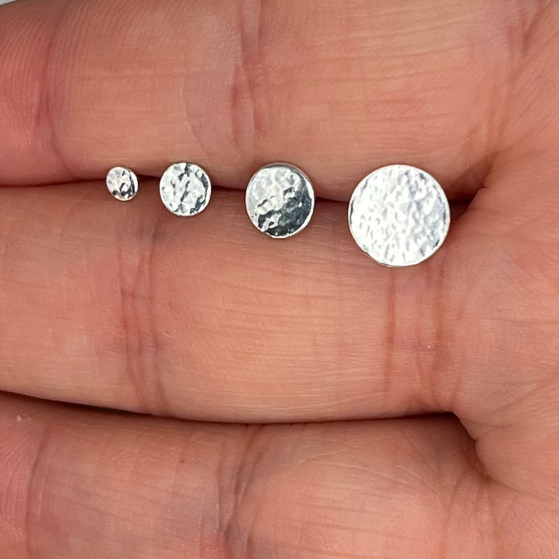 Post Earrings With Dot - Etsy