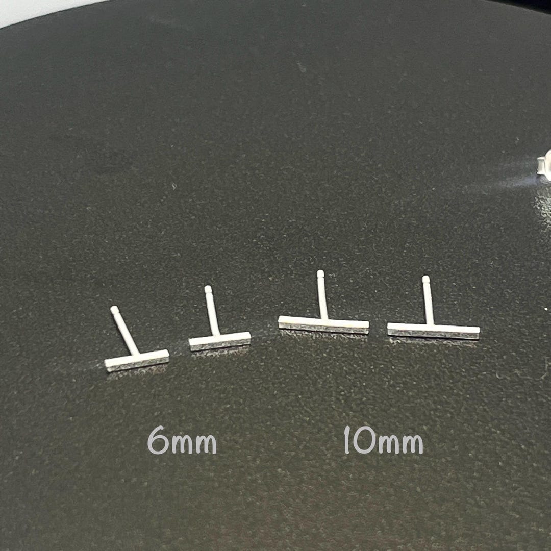 Sterling Silver Bar Stud, Tiny Bar Stud, Stud Earring, Post Earring ...