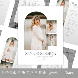 Senior Photography Pricing Guide Template Photography Sell - Etsy