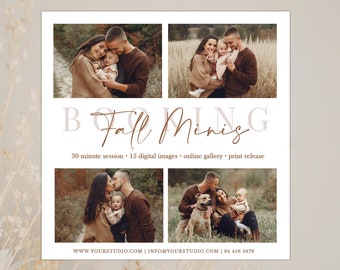 Fall Mini Session Template Autumn Mini Session Flyer Template ...