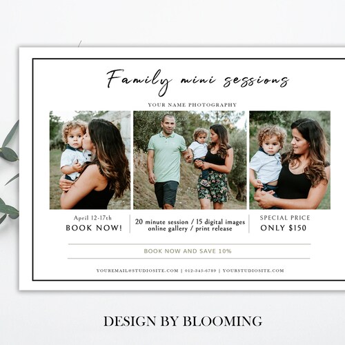 Photography Marketing Board Mini Session Photography | Etsy