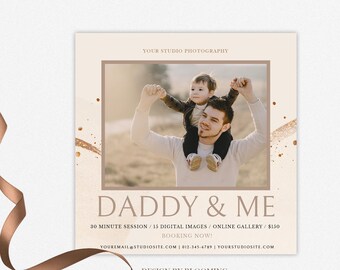 Father's Day Mini Session Template Daddy and Me - Etsy