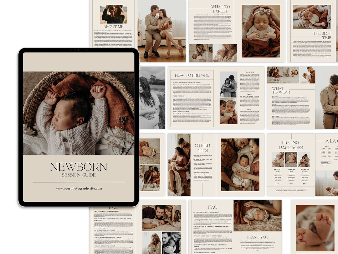 Boho Newborn Photography Style Guide, Pre Written Session Prep Guide ...