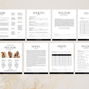 Boudoir Photography Forms Bundle: Pricing, Contract, Questionnaire ...