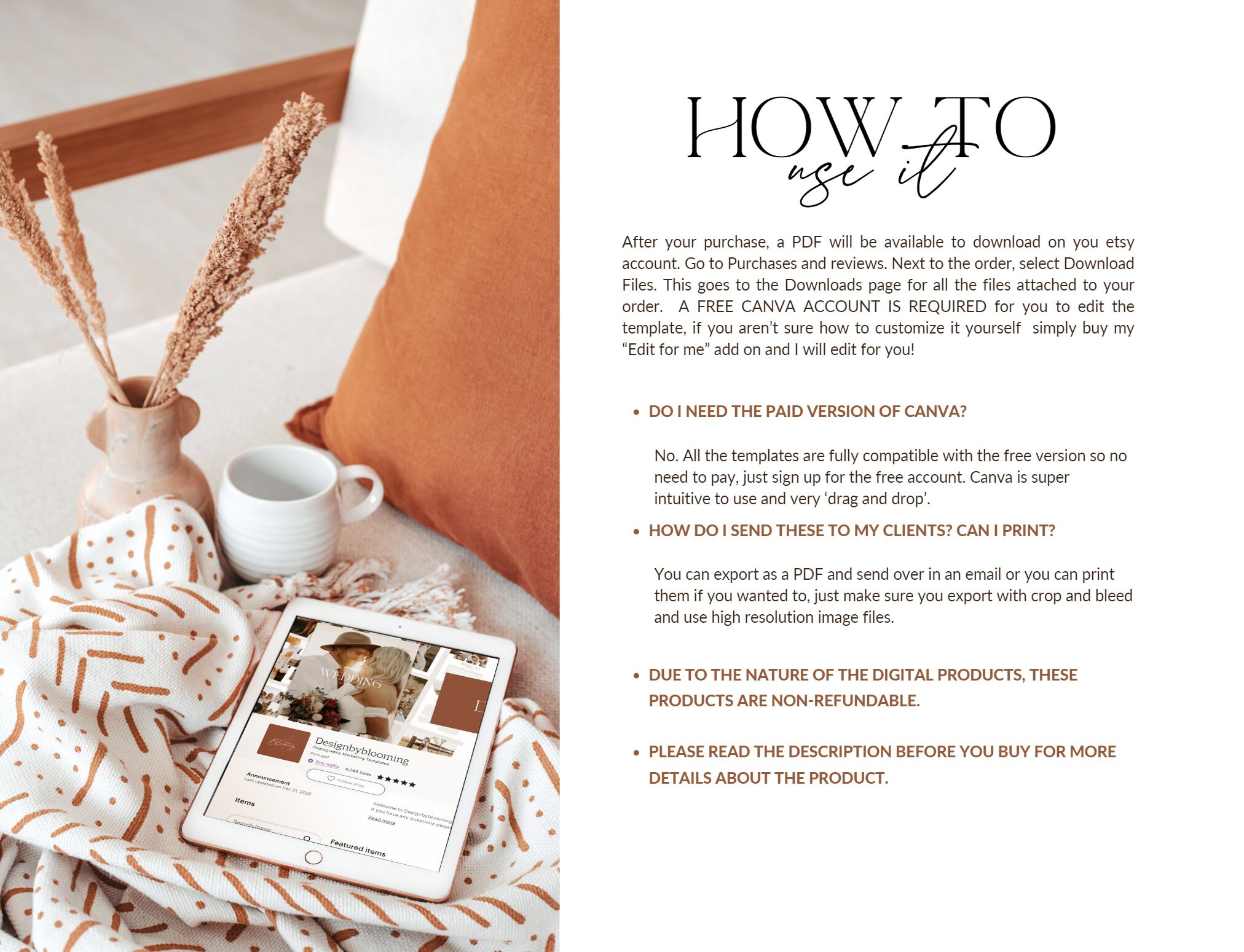 Photography Model Call Template, Photographer Marketing, CANVA TEMPLATE ...
