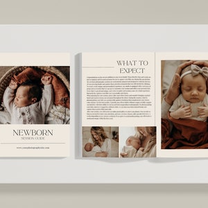Newborn Session Prep Guide, Newborn Pre-written Welcome Guide, Newborn Pricing Guide, Magazine ...