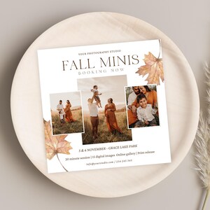 Fall Mini Session Template - Autumn Mini Session Template - Photography ...