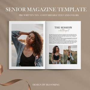 Senior Welcome Guide Template, Senior Magazine, Senior Photography ...