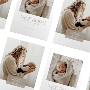 Newborn Session Prep Guide, Newborn Pre-written Welcome Guide, Editable Photographer Guide ...