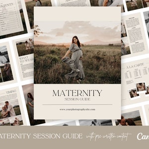 CANVA Maternity Session Guide With Content, Session Prep Guide Template ...