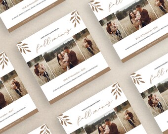 Fall Mini Session Template Autumn Mini Session Flyer Template ...