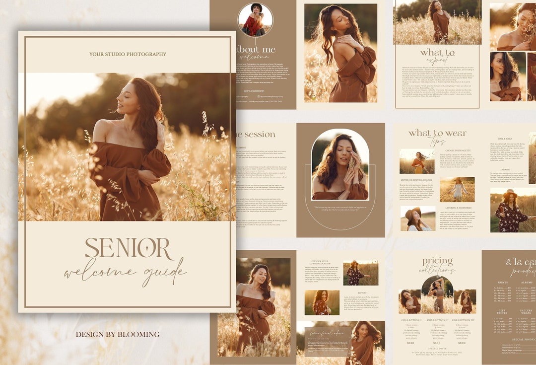 Senior Photography Style Guide, Senior Welcome Guide, PHOTOSHOP ...